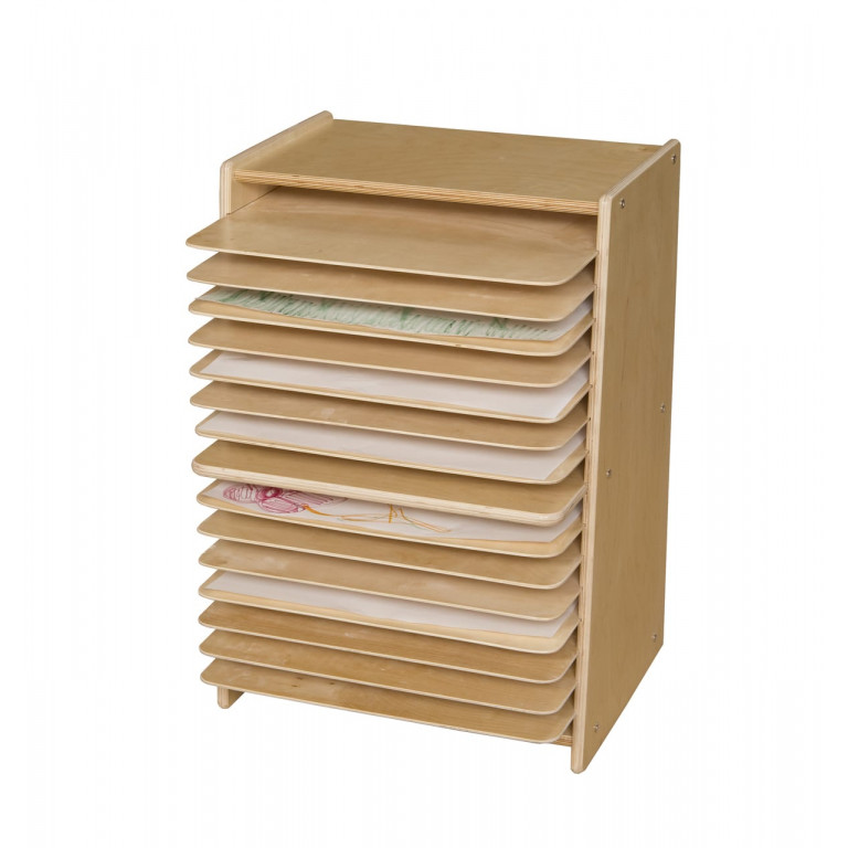 Wood Designs Mobile Art Drying & Storage Rack – School and Office Direct